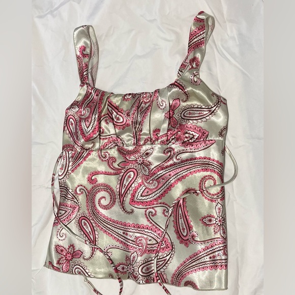 Self Esteem | Tops | Y2k Paisley Design Self Esteem Silky Tank | Poshmark